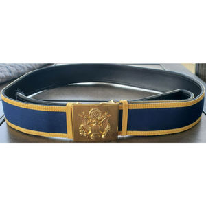 Accessories | Us Army Enlisted Ceremonial Blue Belt With Gold Stripes ...
